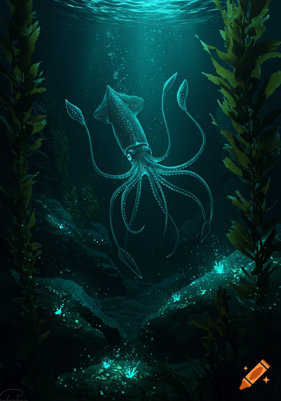 A horned turtle with glowing red-orange cracks on its shell swims in a ...