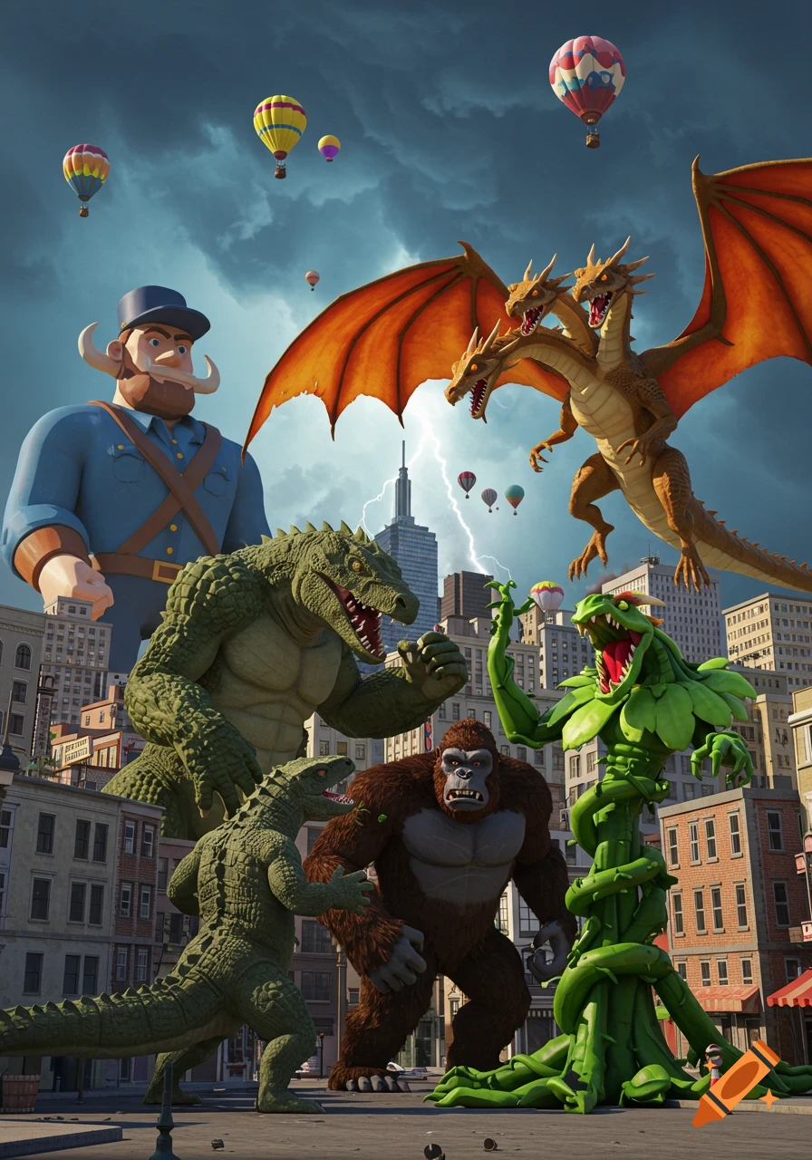 3d Cartoon images created on Craiyon