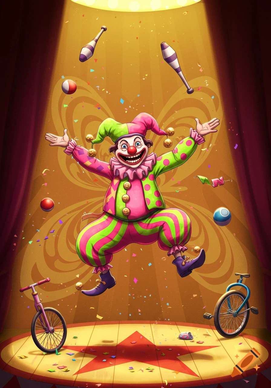 Tears+of+a+clown created on Craiyon