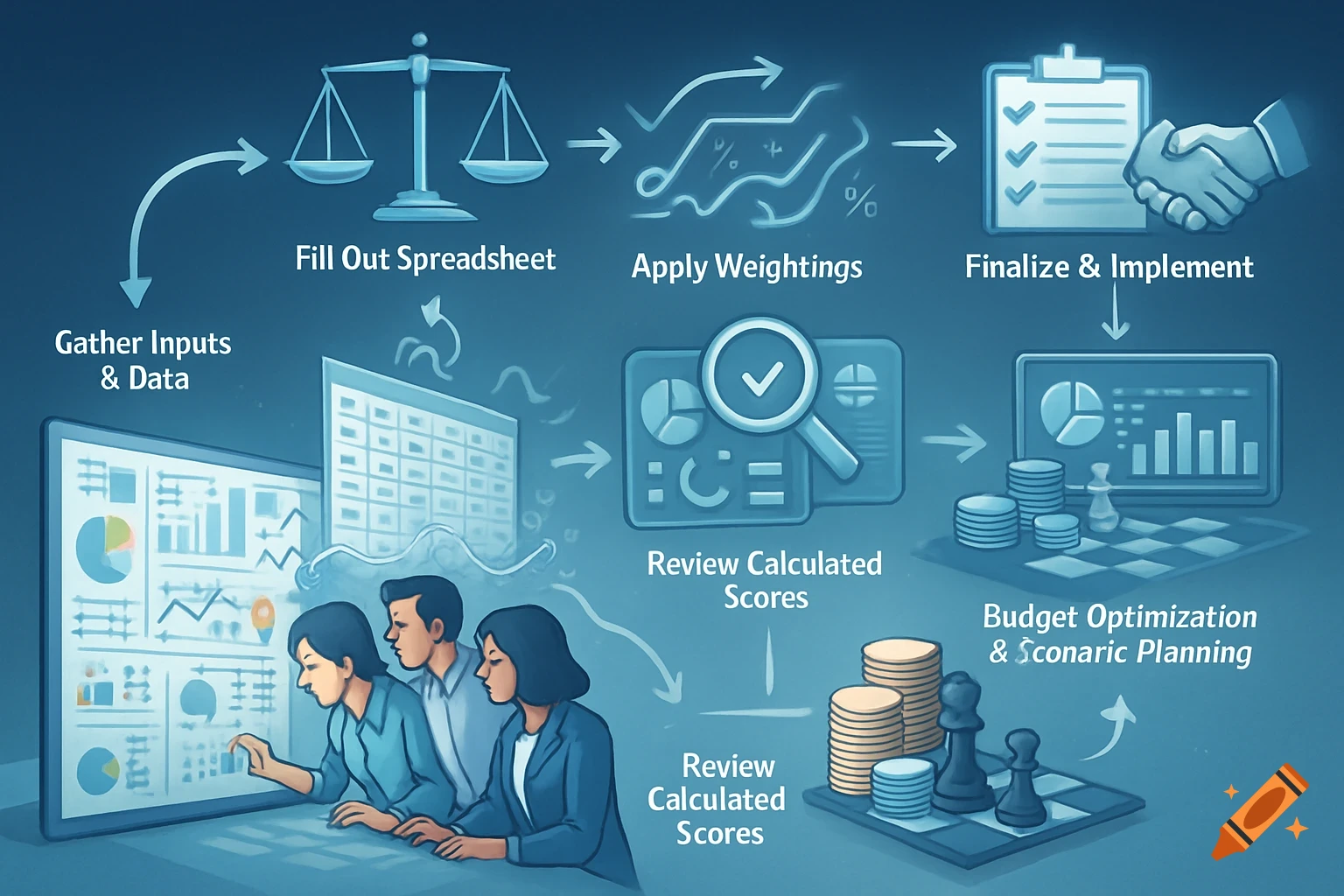 A business analytics dashboard with charts for revenue, growth, sales ...