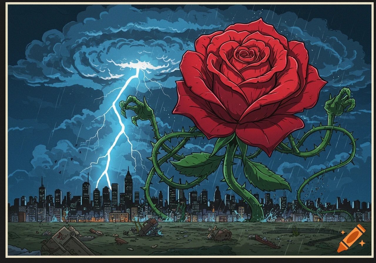 A vibrant, abstract painting in Jean-Michel Basquiat style depicting a ...