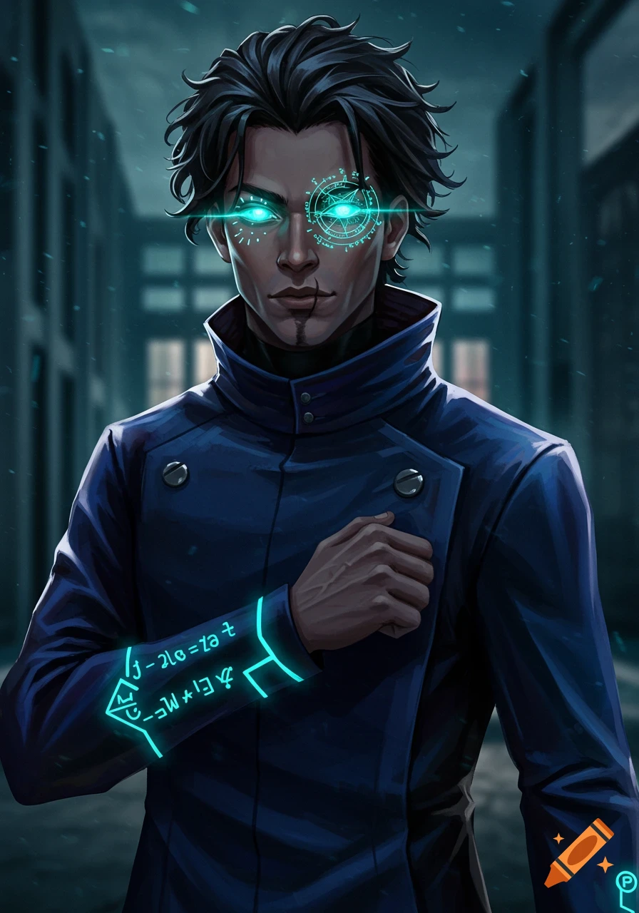 A young woman with glasses and a hoodie holds two glowing yellow energy ...