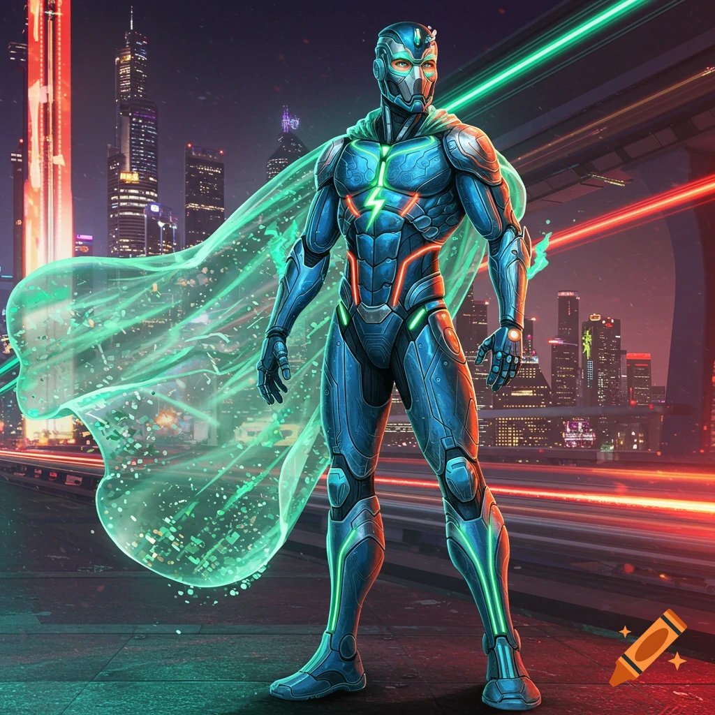 Female+guyver+costume created on Craiyon