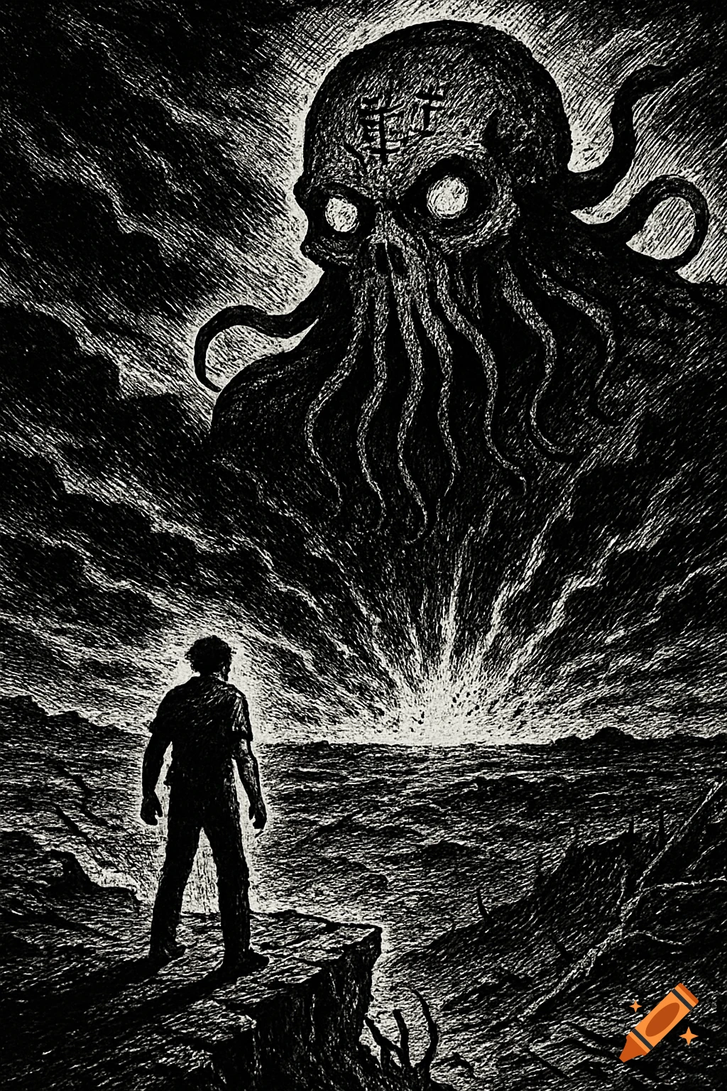 Stranger+from+hell created on Craiyon