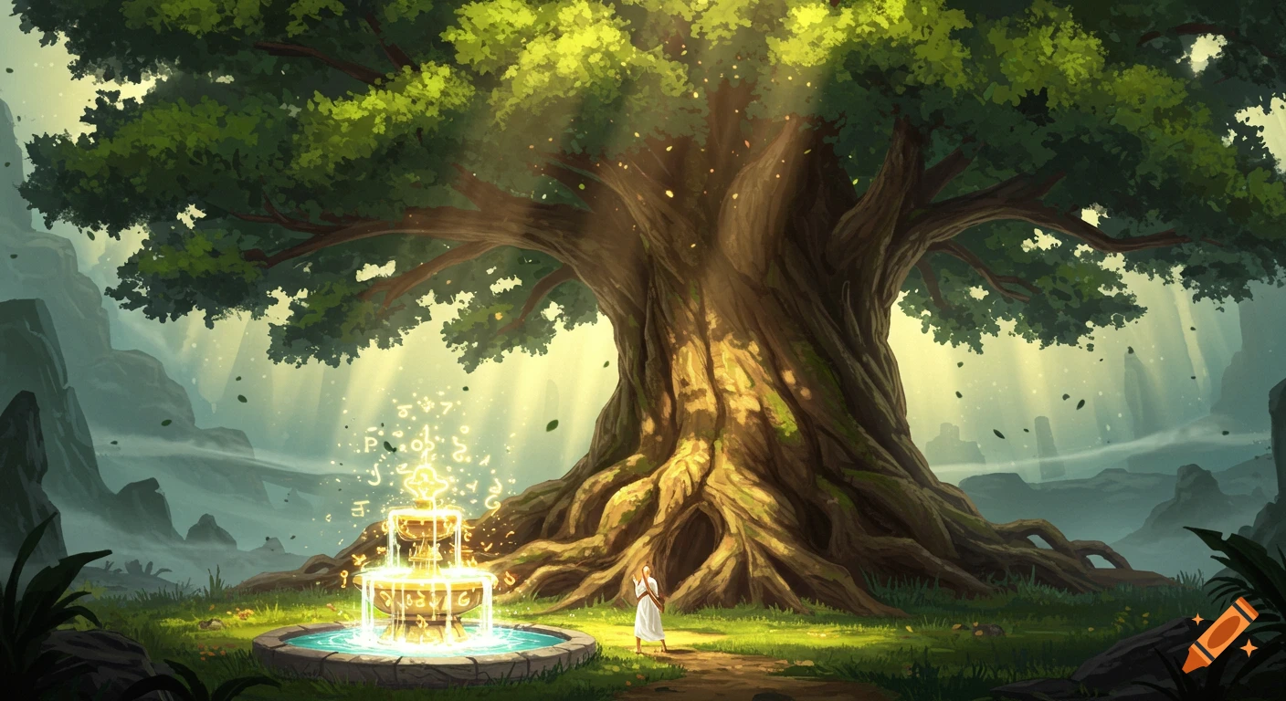 Temple+garden+mtg+art created on Craiyon