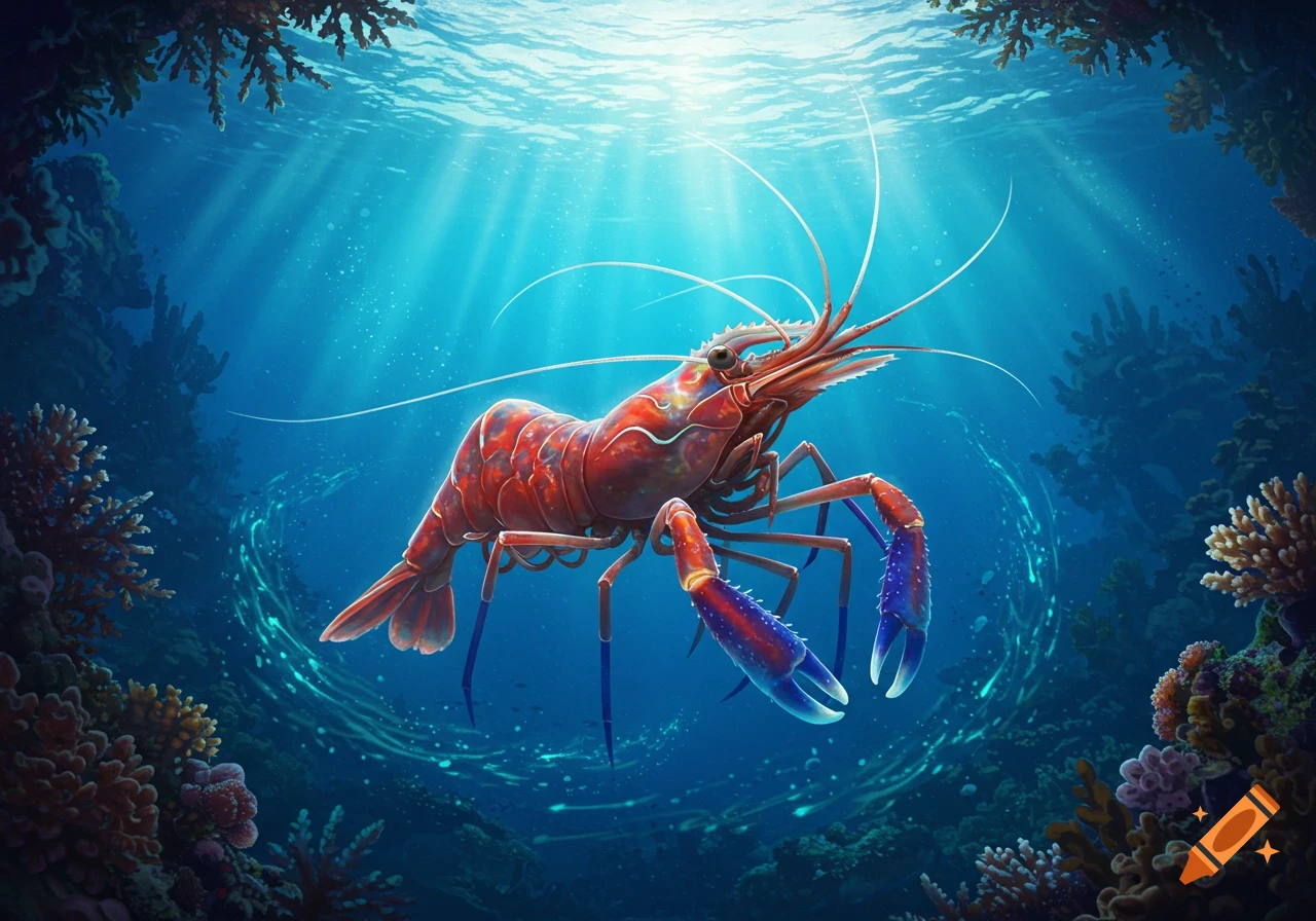 A photorealistic image of a crab with human hands instead of pincers ...