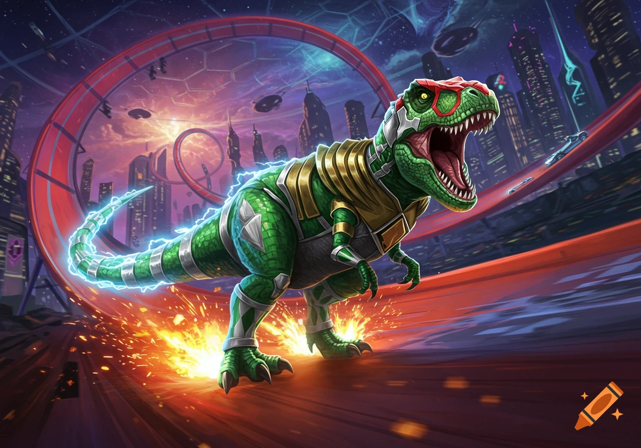 A Skibidi Toilet character in a Power Ranger suit, with a blue helmet ...