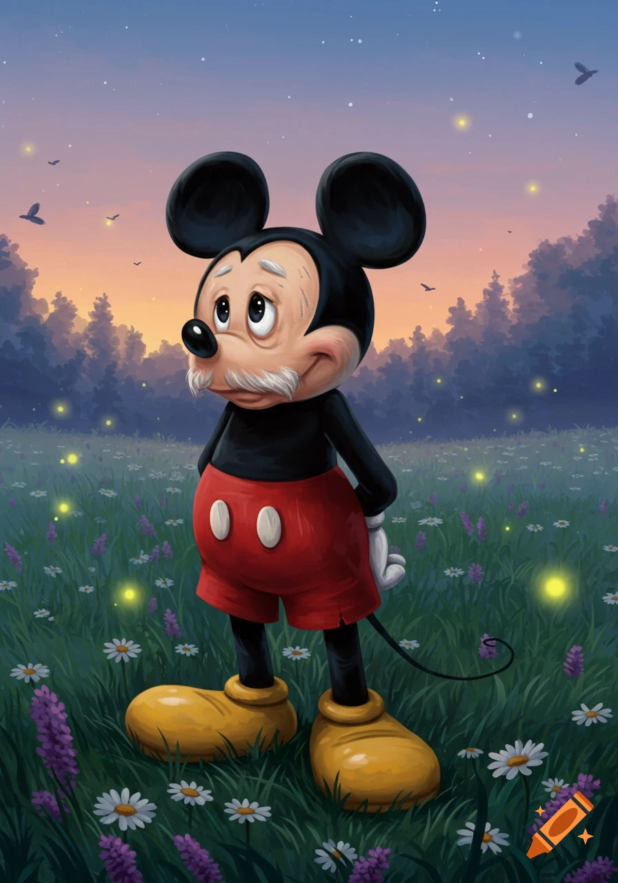 Scrooge McDuck in a red coat and top hat holds a racing helmet and cane ...