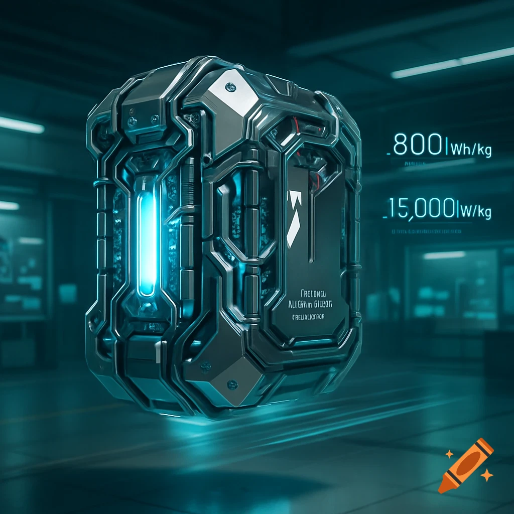 A futuristic, metallic 10 Bar Lift System with blue glowing accents ...