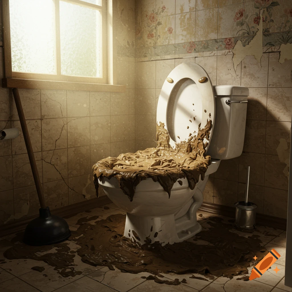 Interlock+toes+toilet created on Craiyon