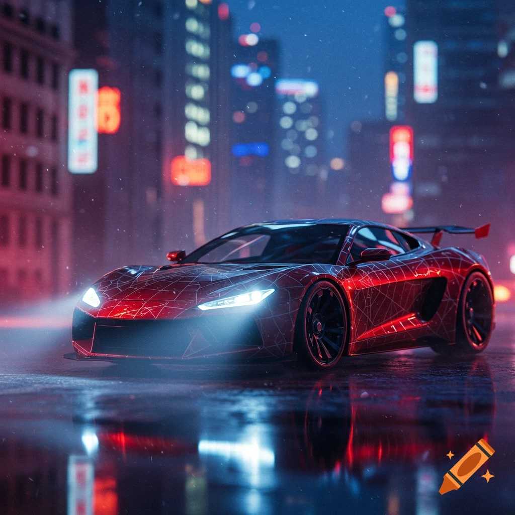 A cartoon cockroach wearing a helmet and big racing tires does a ...