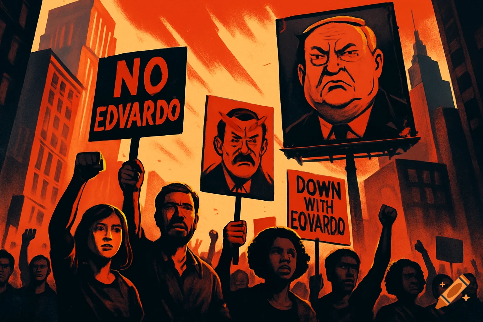 Fan-art illustration of two young Black men, one with a mic and one ...