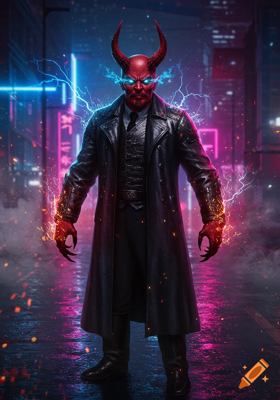 A giant, glowing-eyed duck with green wings attacks people with energy ...