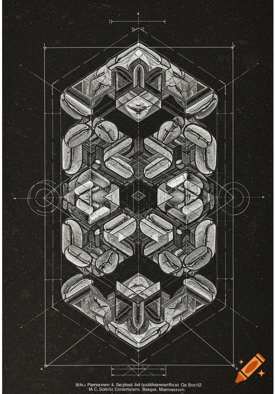 A black and white hand-drawn sketch of a mathematical diagram with a ...