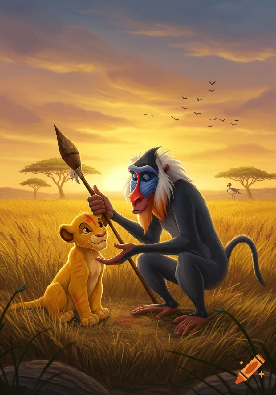 Lions+4+cartoon created on Craiyon