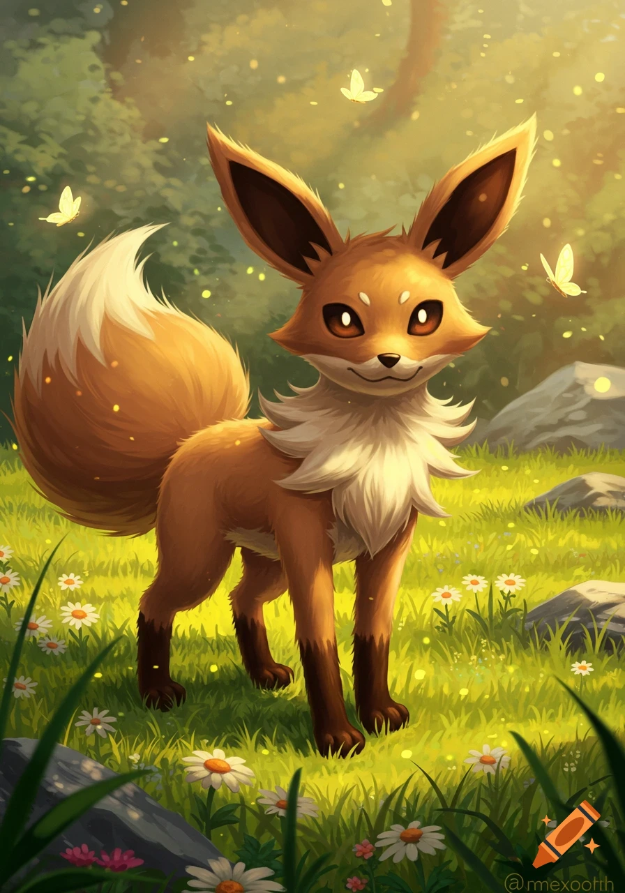 Wolf Cub Pokémon created on Craiyon