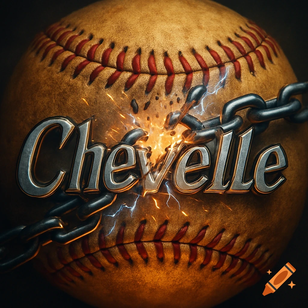 A metallic baseball logo with 'HB' text and a baseball, featuring blue ...