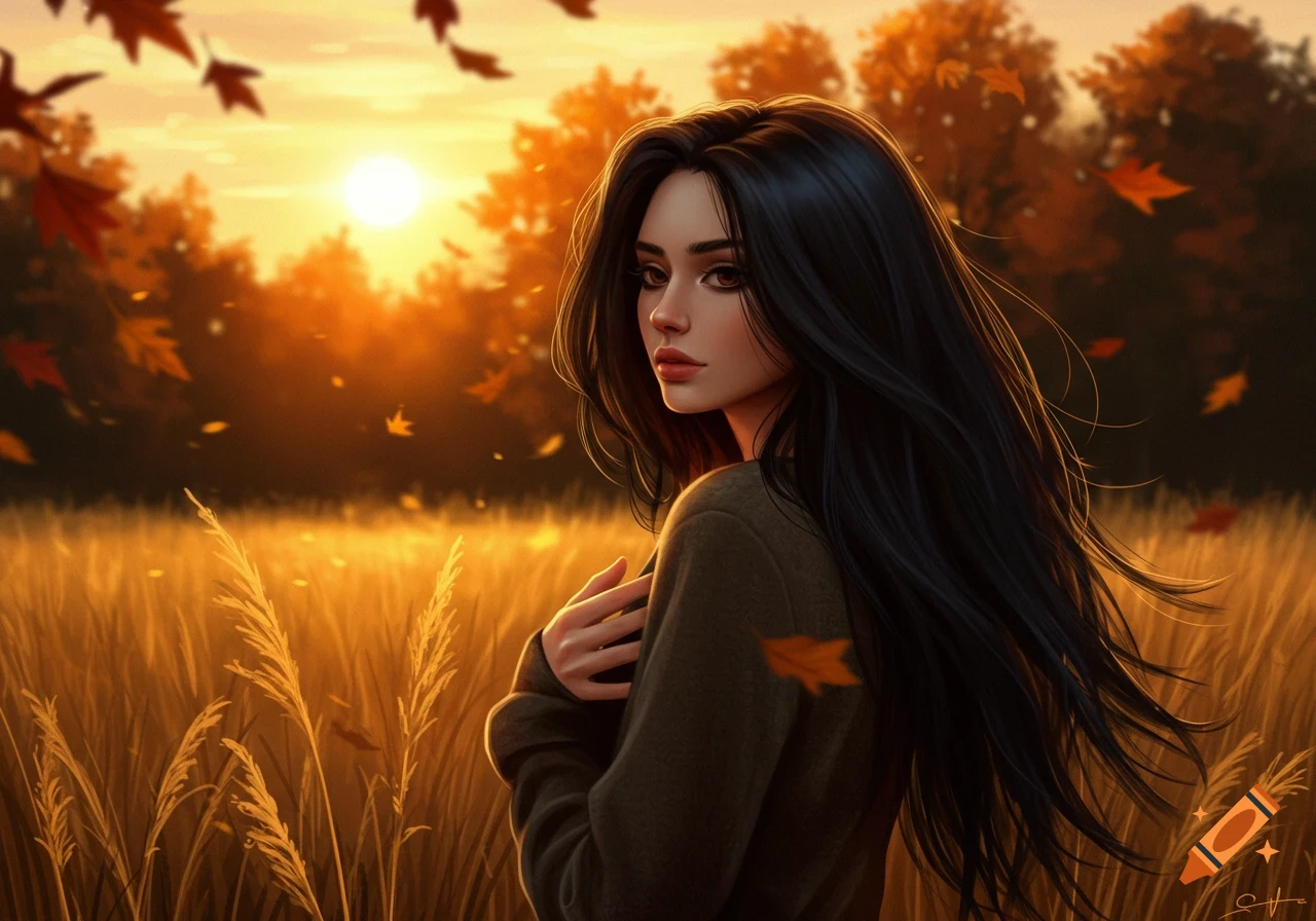 Digital illustration of a shy boy with dark hair looking down in an ...