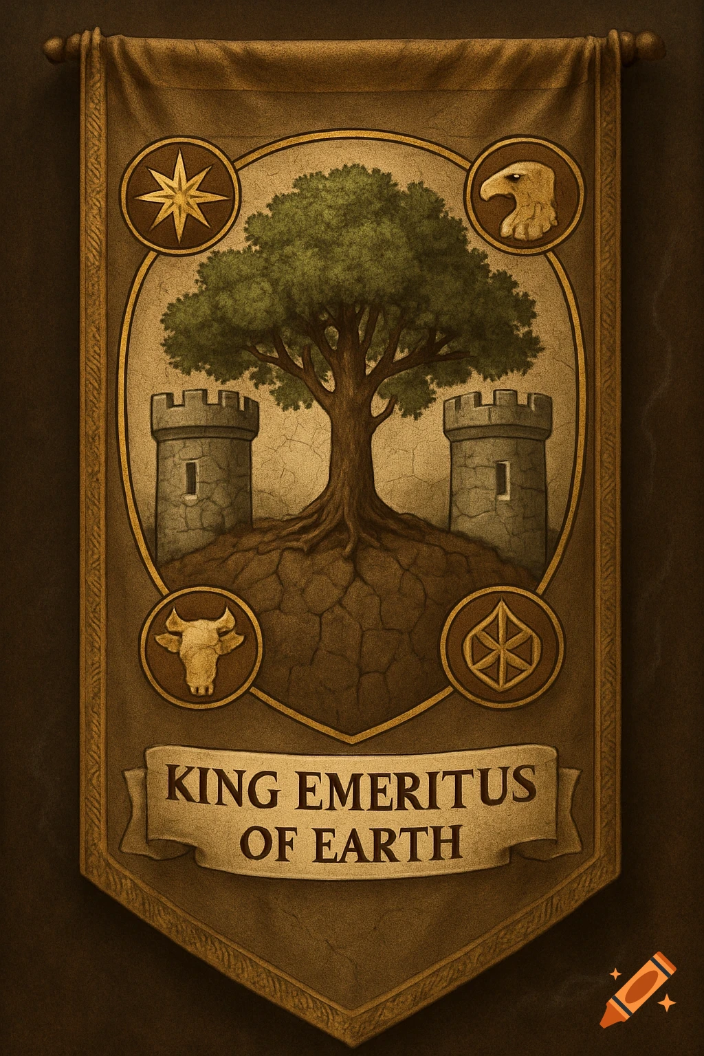 Ostrogothic+kingdom+flag created on Craiyon