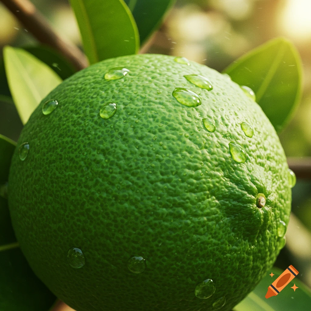 A close-up, high-definition shot of a vibrant orange covered in water ...