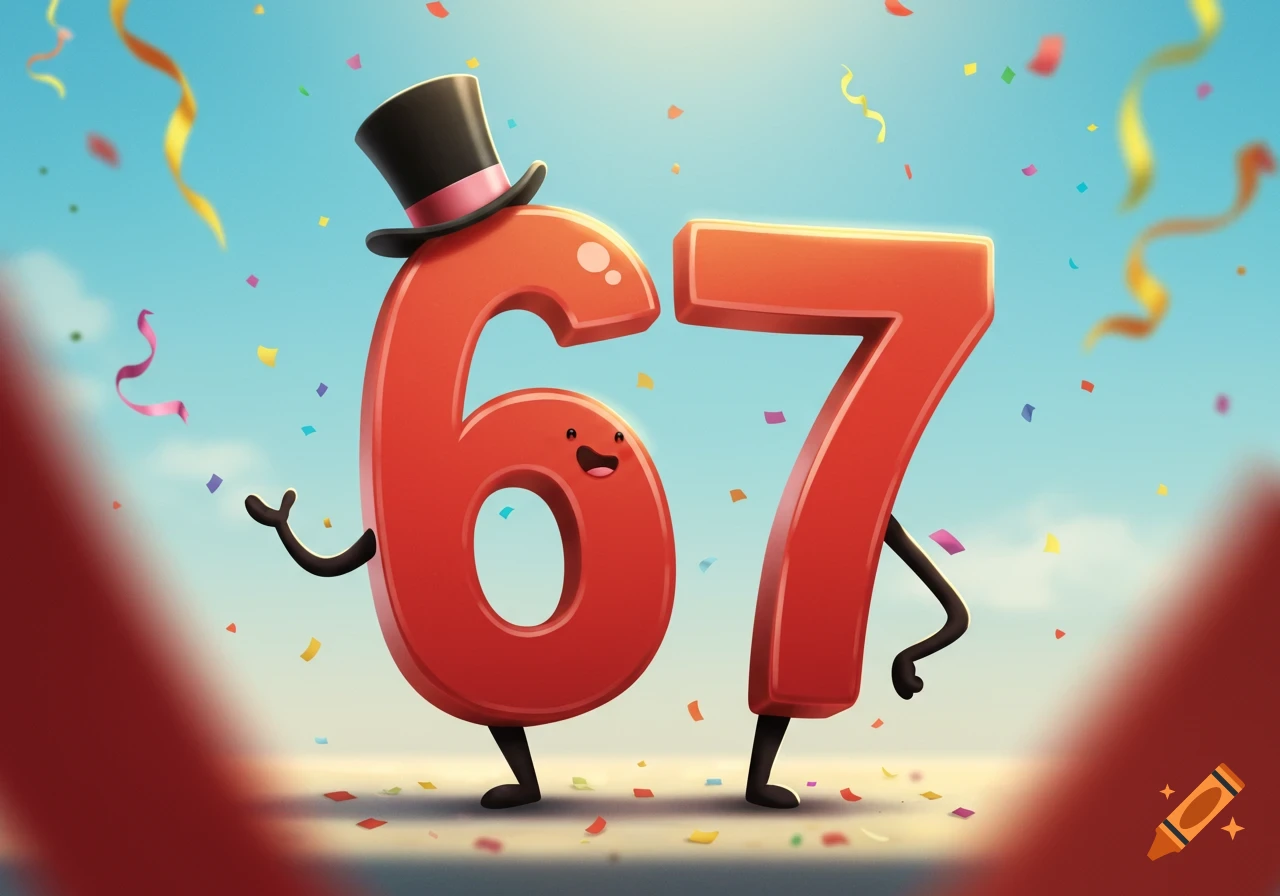 Cartoon golden numbers '2026' with smiling faces, arms in white gloves ...