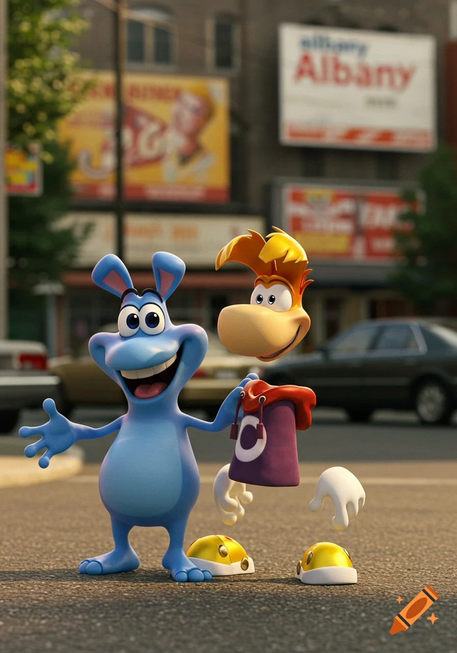 Goat+blue+cartoon created on Craiyon