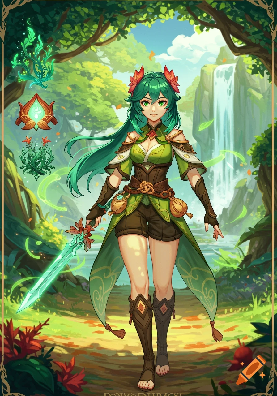 原神+魔神任務 攻略 created on Craiyon