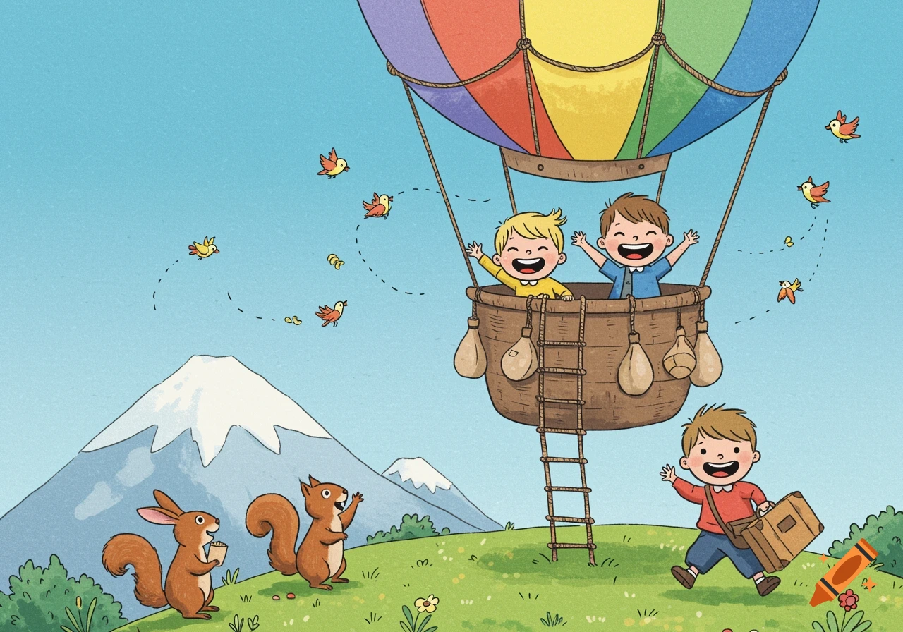 A cheerful cartoon man with glasses and a shirt that says WISE, riding ...