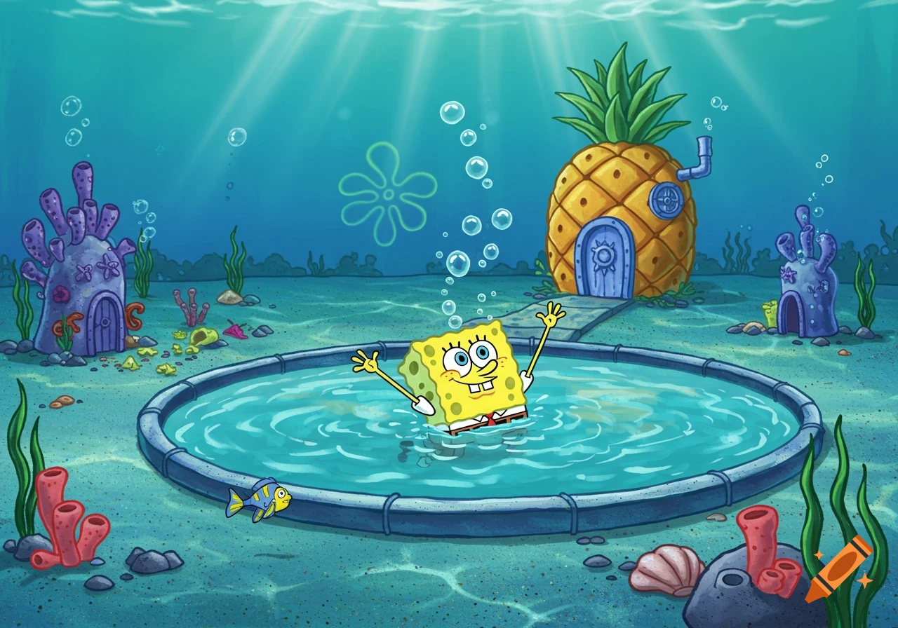 Spongebob in knight armor holds a glowing spatula and a shield ...