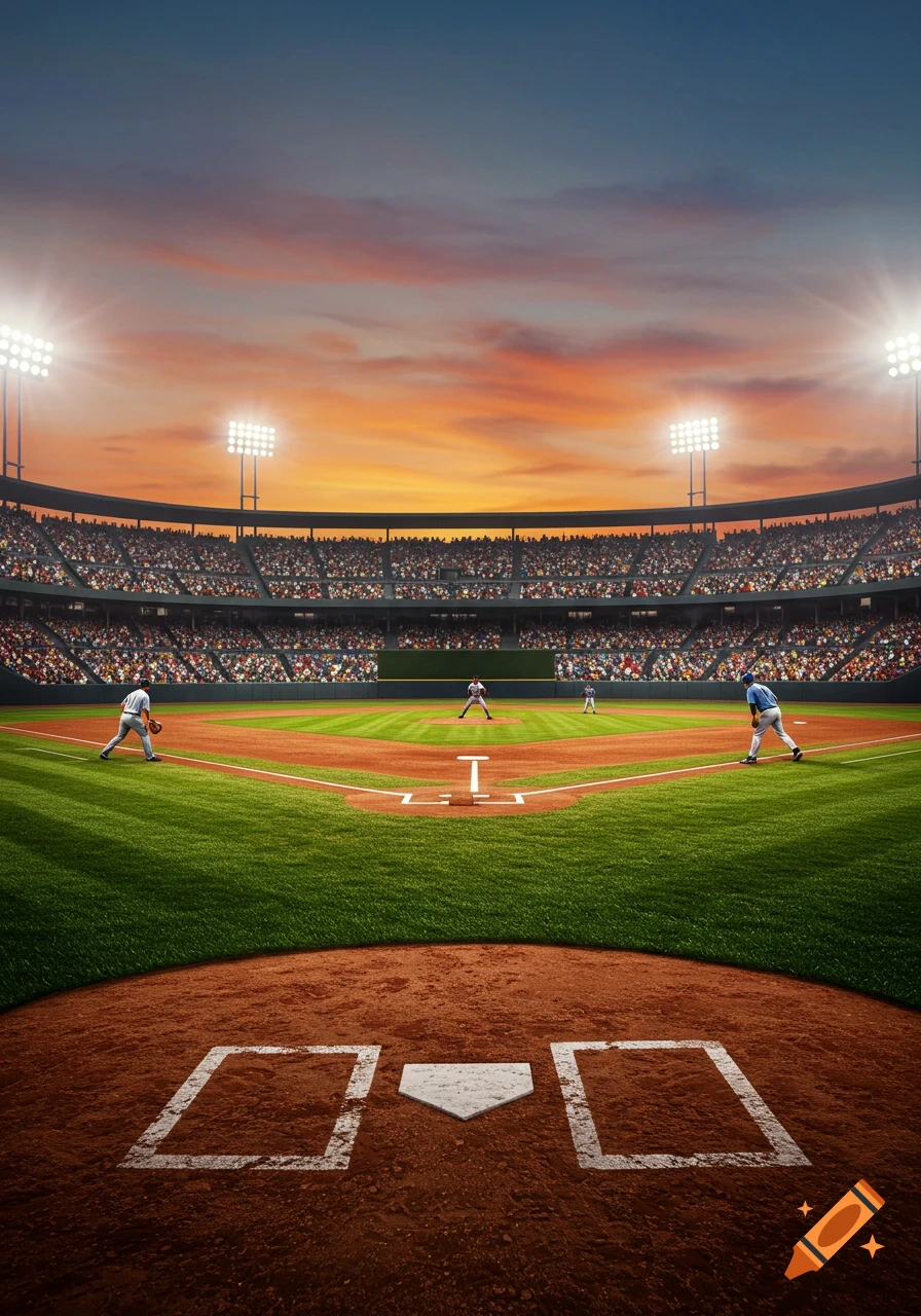 A close-up of a textured baseball with red stitching, resting on green ...