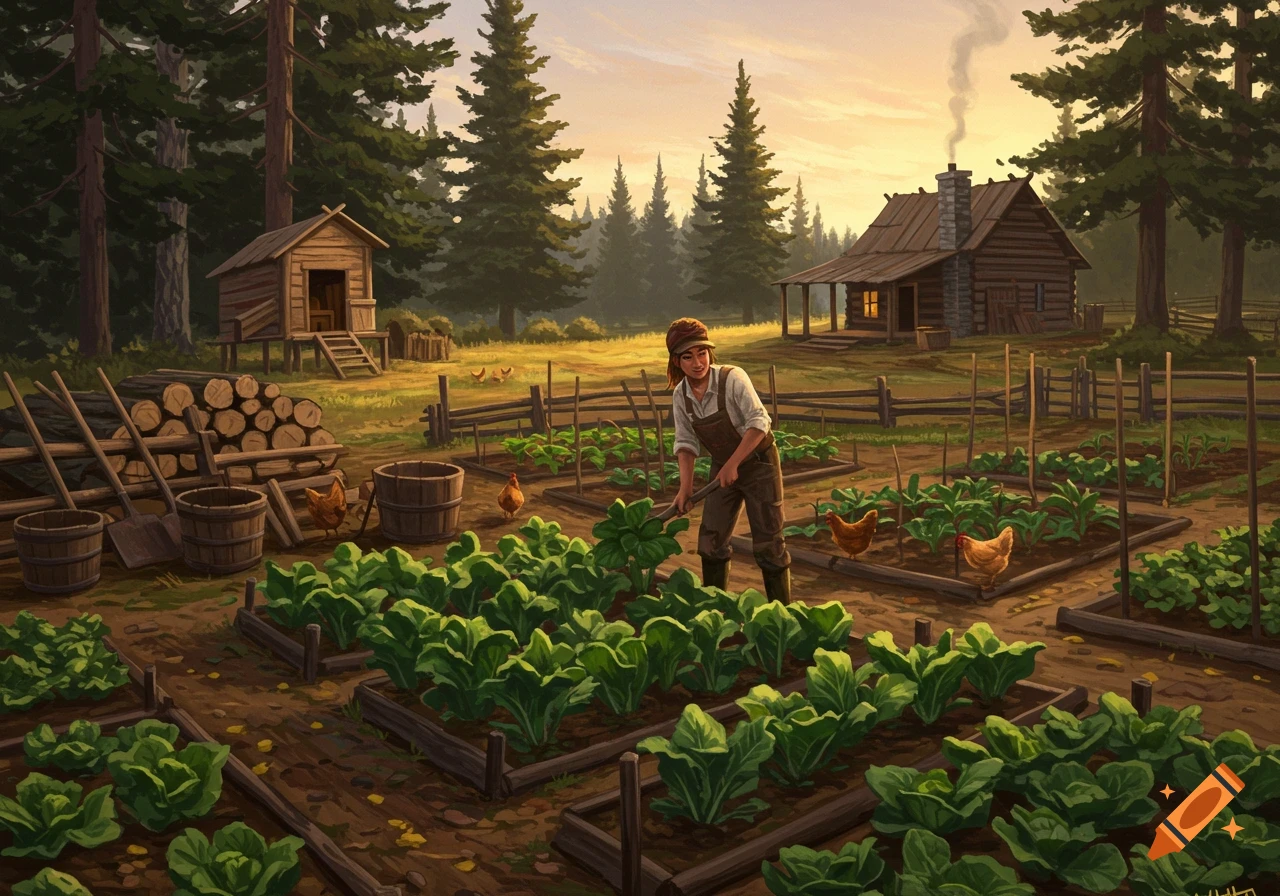 Farm+drawing created on Craiyon