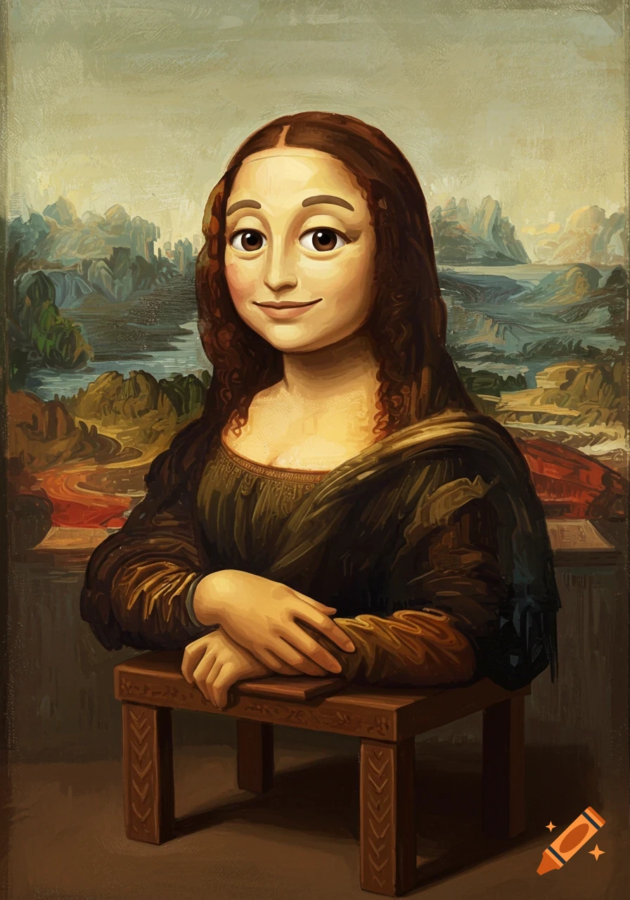 Renaissance-style painting of a blindfolded woman kneeling on cracked ...