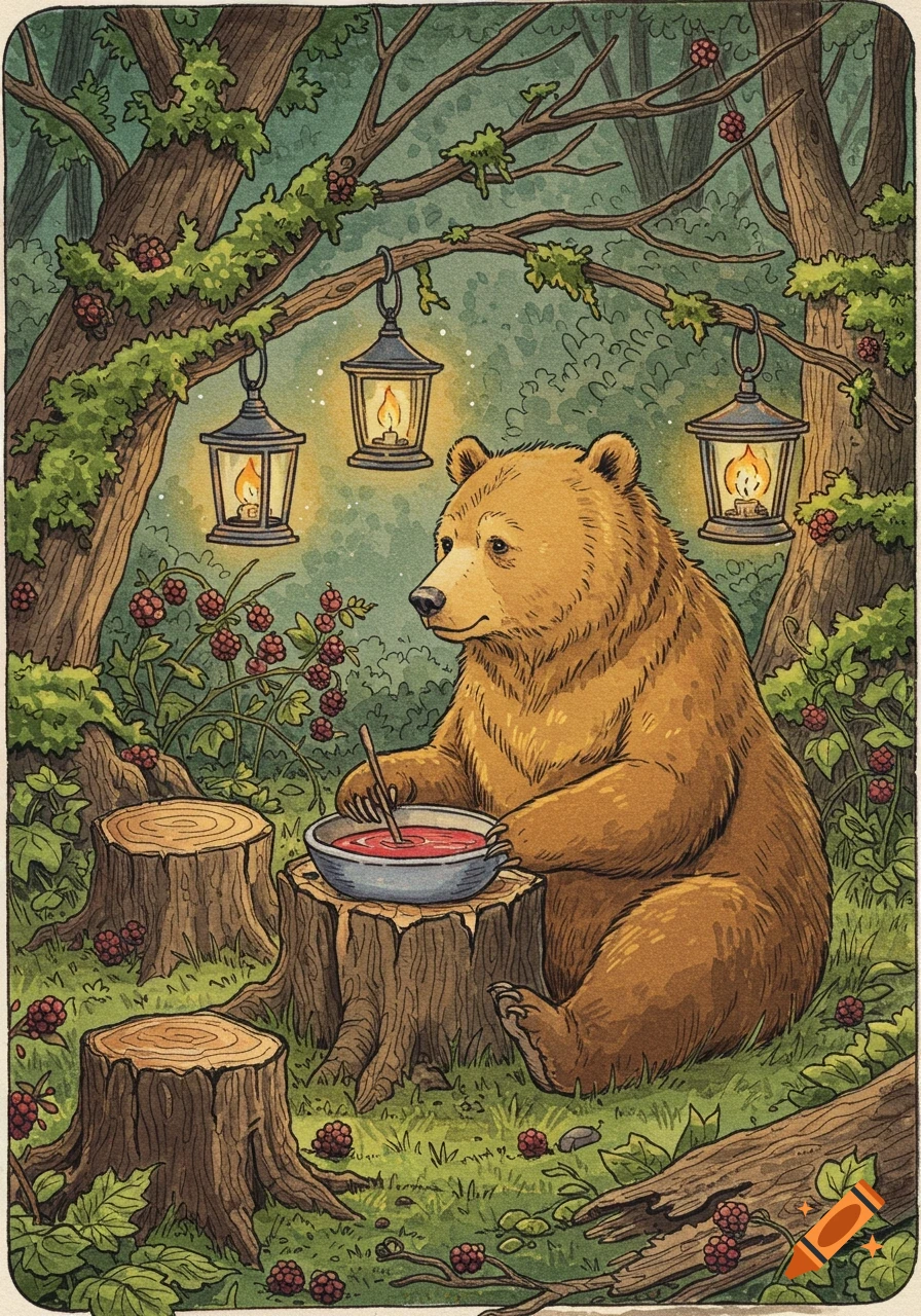 Bare+bears+drawing created on Craiyon