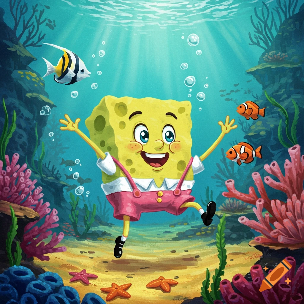 Spongebob+dancing+gif created on Craiyon