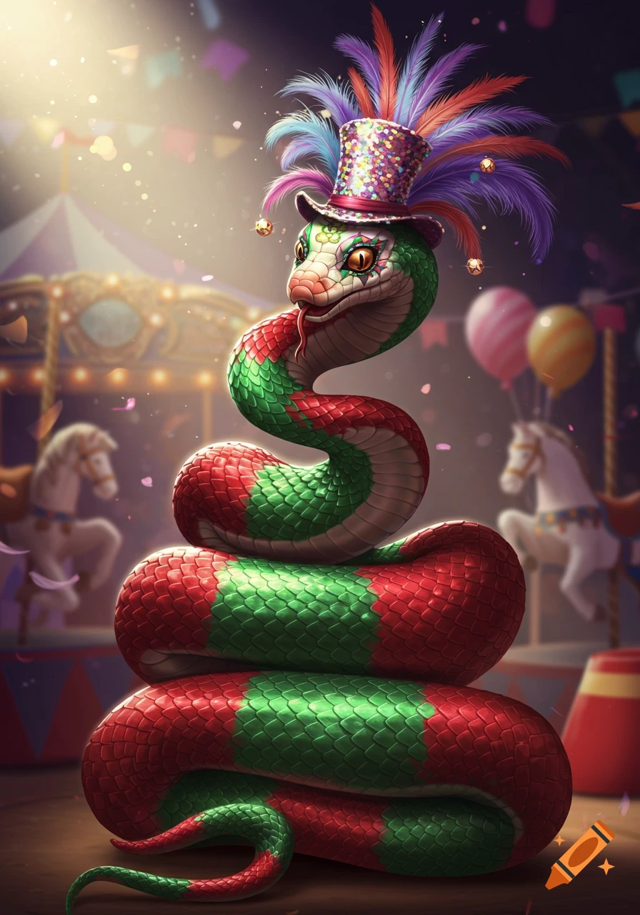 A tan fedora-style hat with a red ribbon and a cluster of red, blue ...