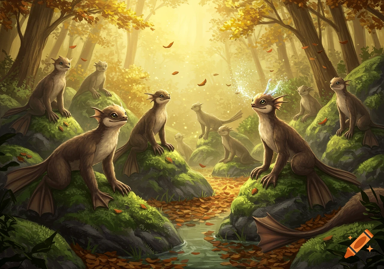 Kermit the Frog lies on his back in mud surrounded by four wolves in a ...