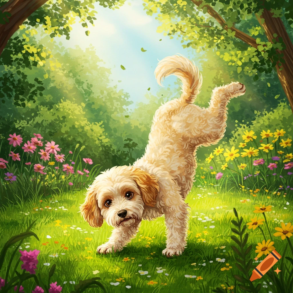 Labradoodle+sketch created on Craiyon