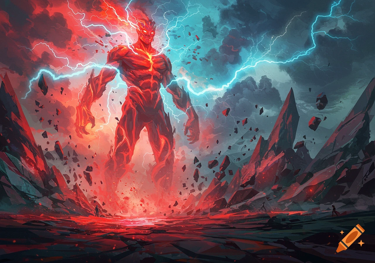 Illustrated black child in a wheelchair smiles on a burning planet. on ...