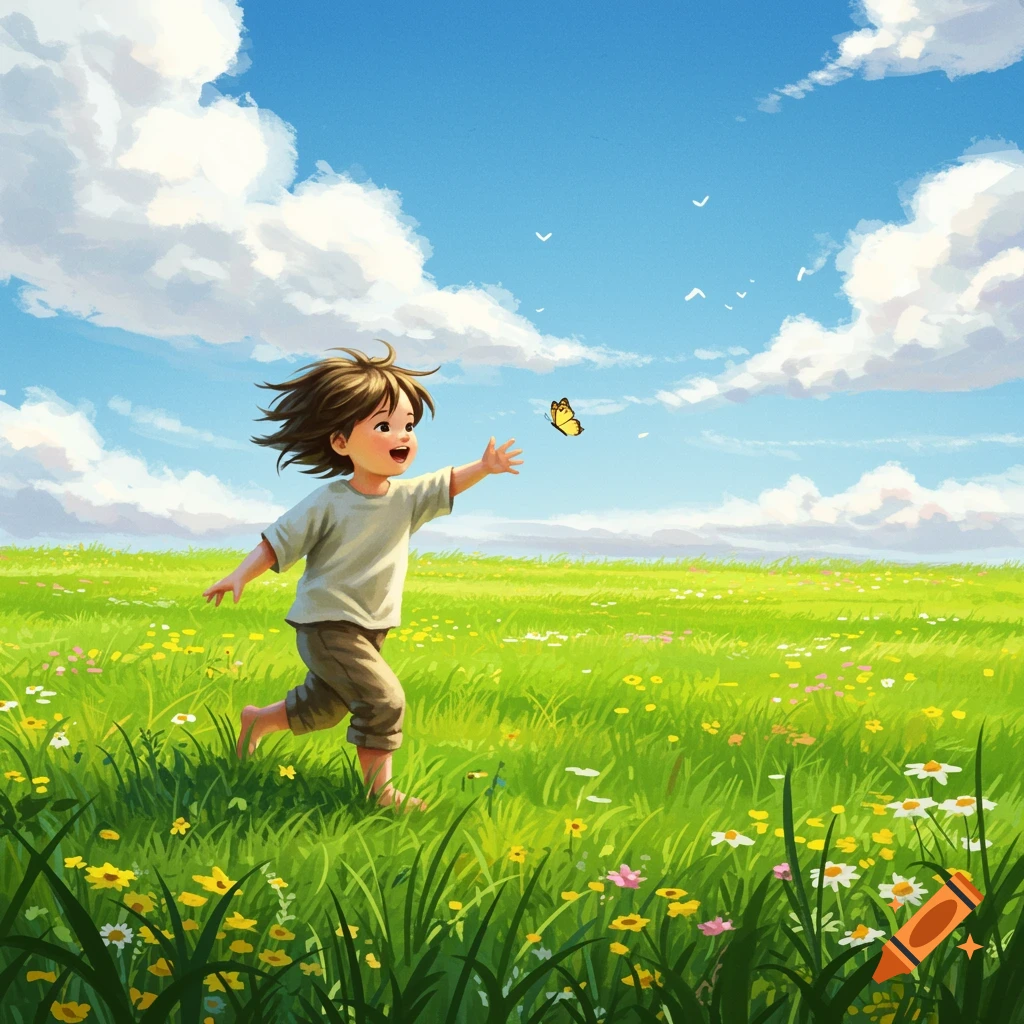 Cartoon man struggles to push a large block with '2025' off a grassy ...