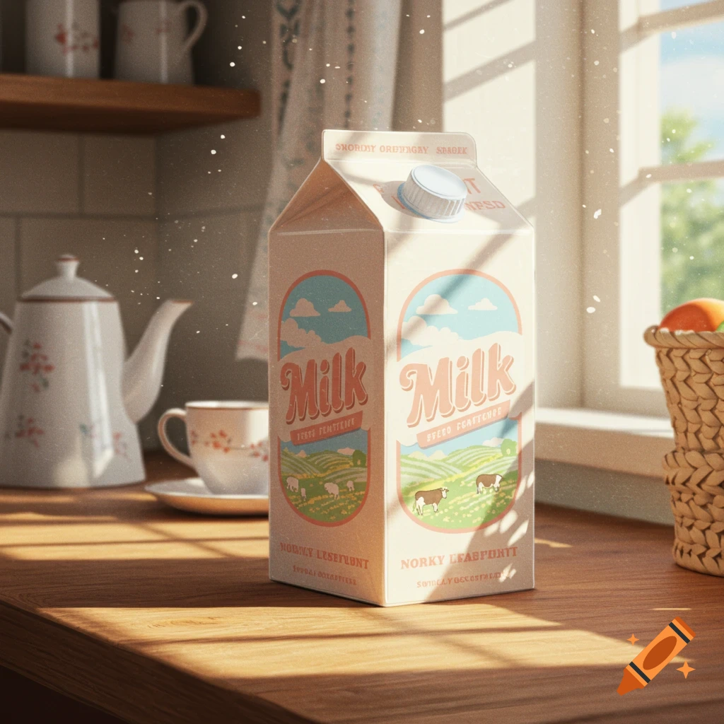 A woman and a young child smiling, looking at a soda bottle with a ...