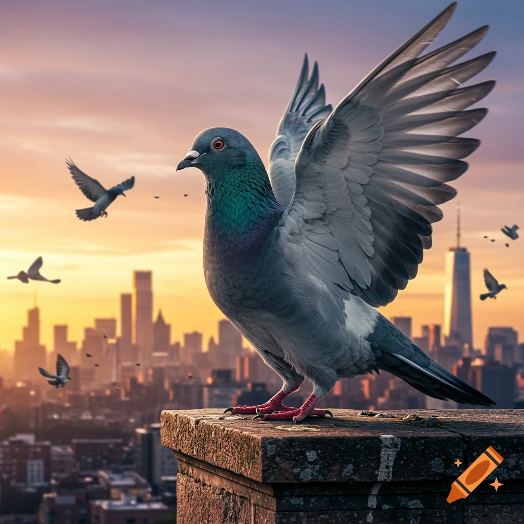 Dove-shaped clouds in the sky on Craiyon