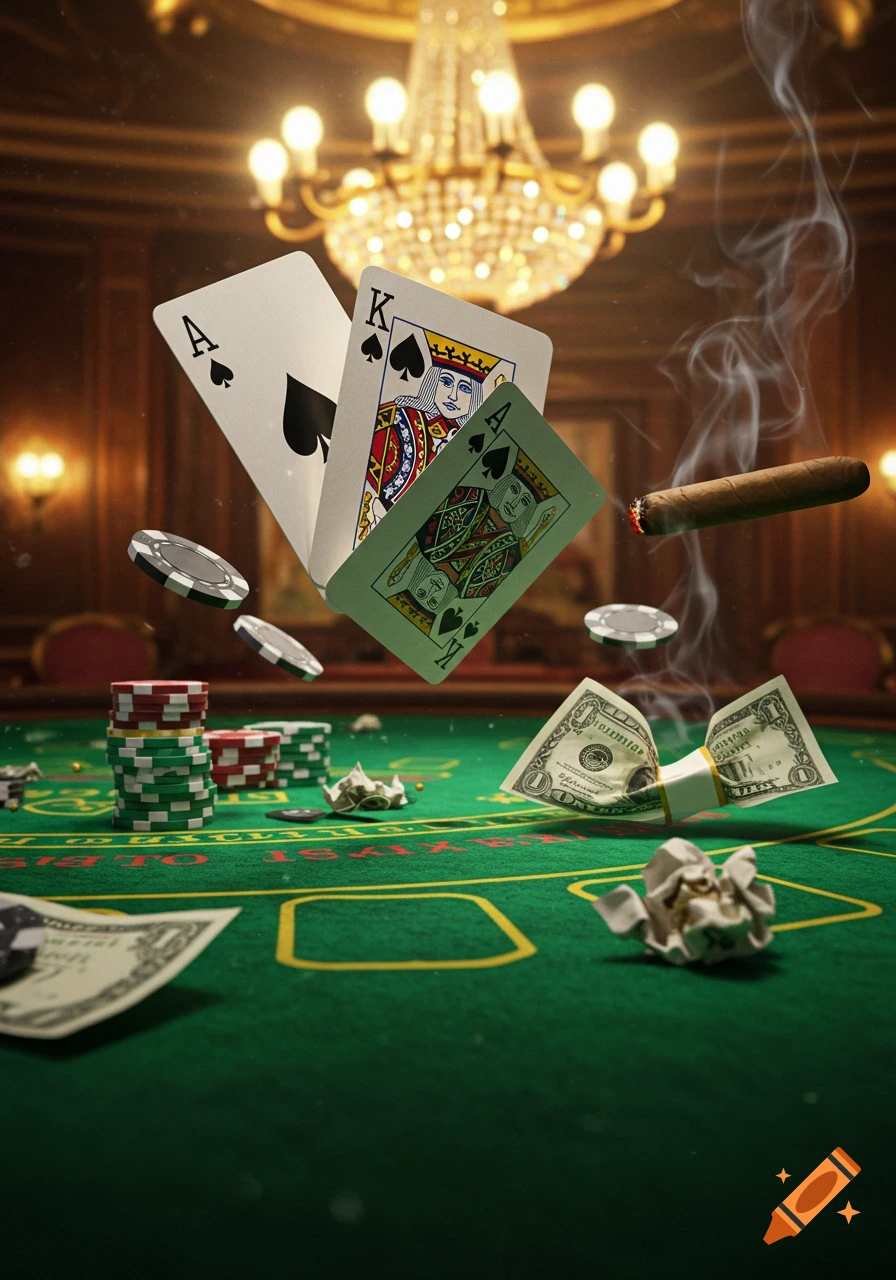 A hand with bright red nails rests on a green pool table, next to a ...