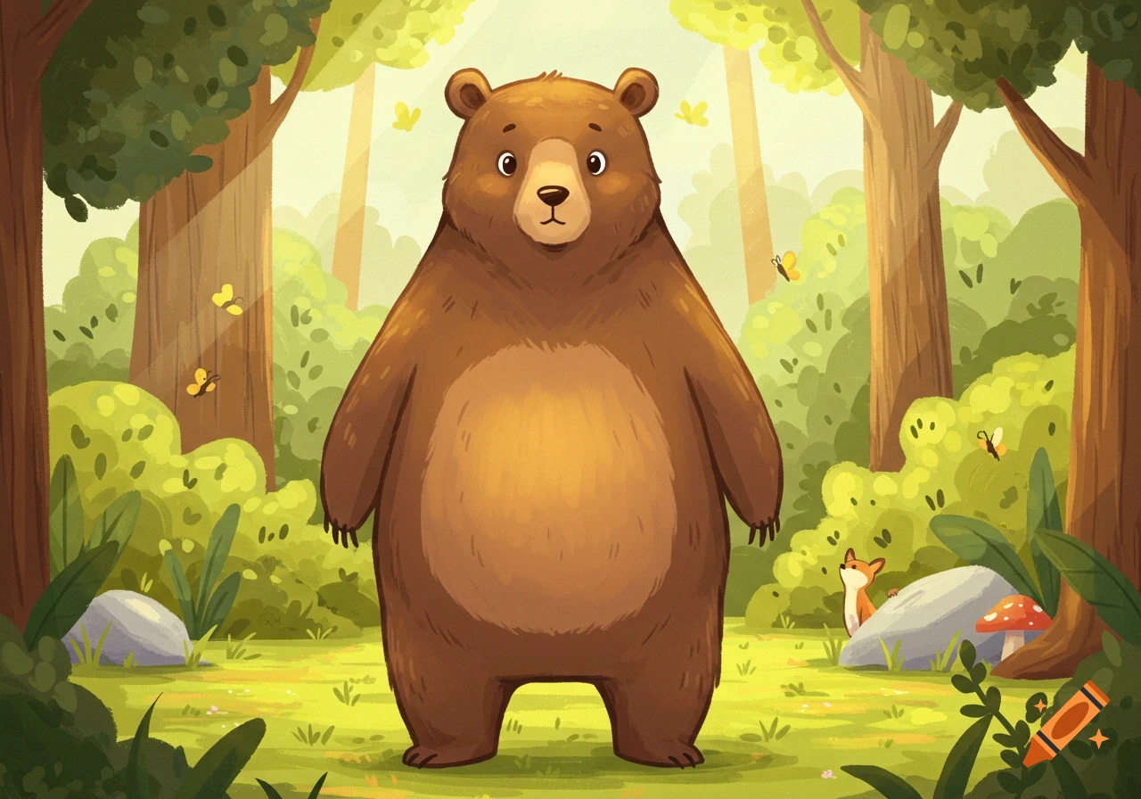 A cartoon Canadian mountie beaver riding a moose through a forest ...