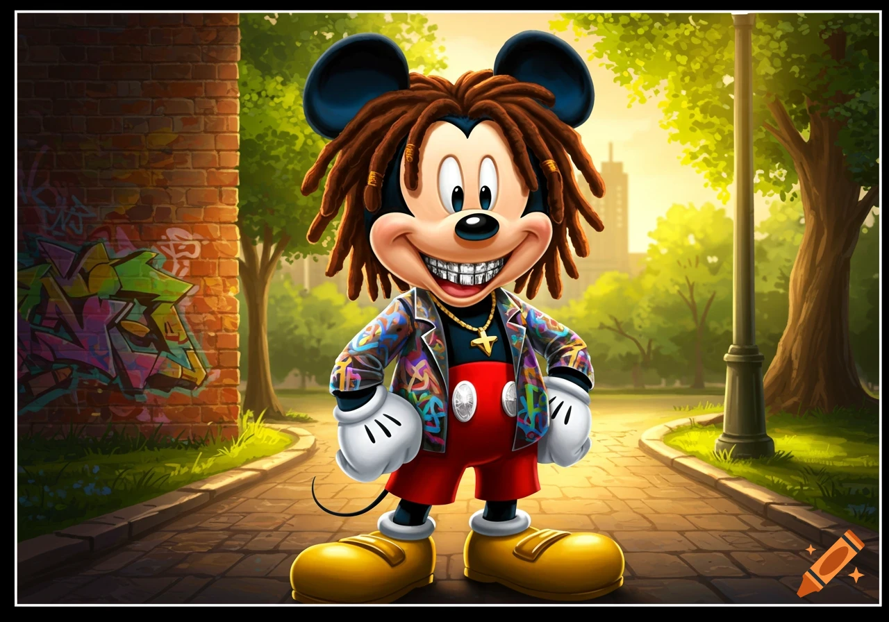 Cartoon+embroidery created on Craiyon