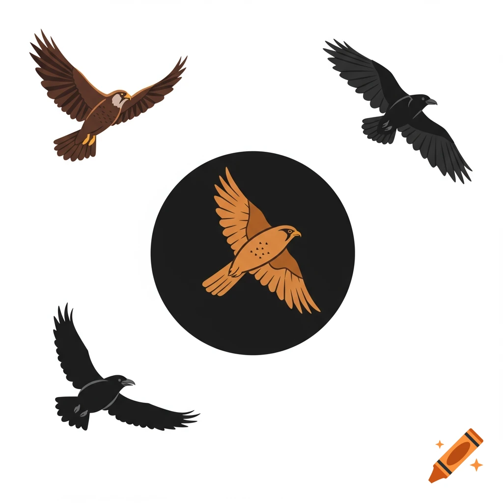 A rustic-style logo features a bird, bee, and butterfly flying over ...