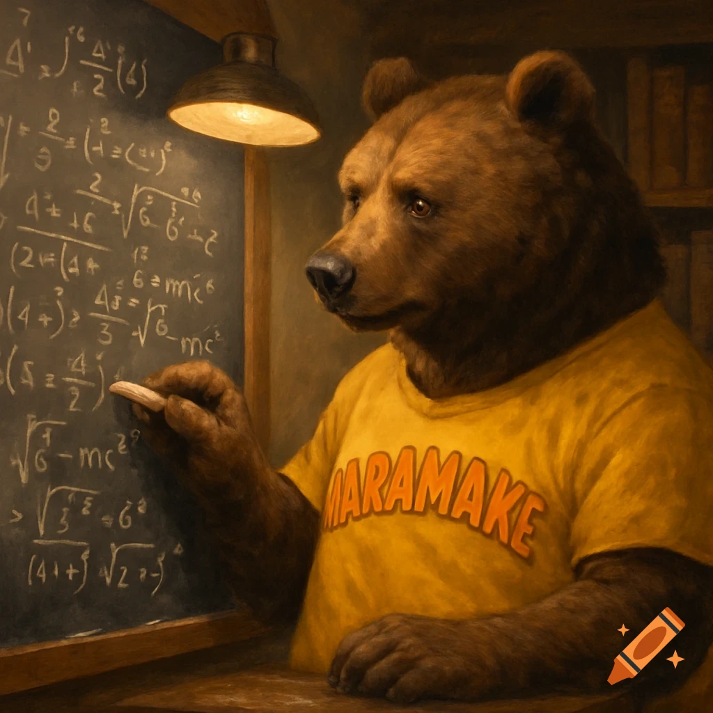 Baby Polar Bear in Class created on Craiyon