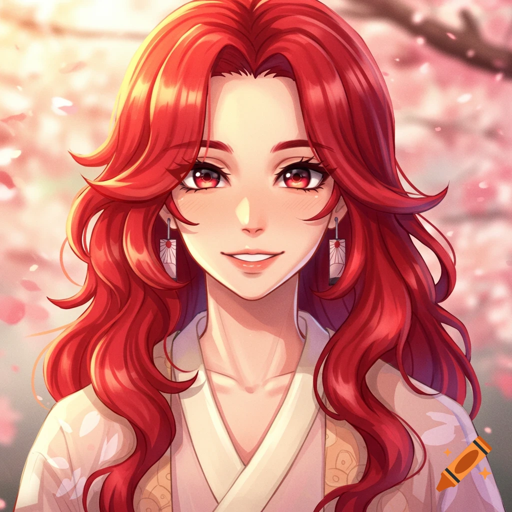 Chinese anime girl illustration on Craiyon