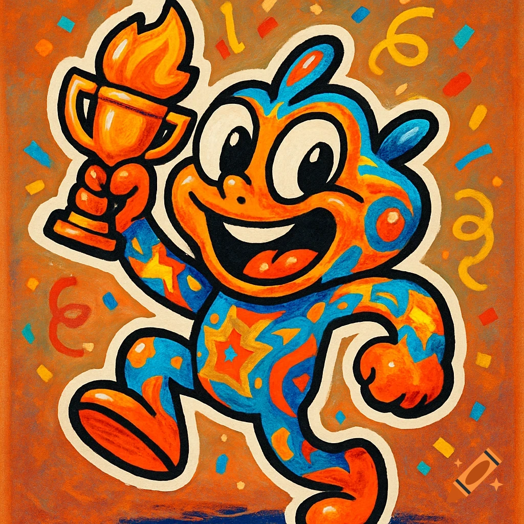 Vibrant comic style poster for 'GOGO'S CRAZY BONES' featuring a red ...