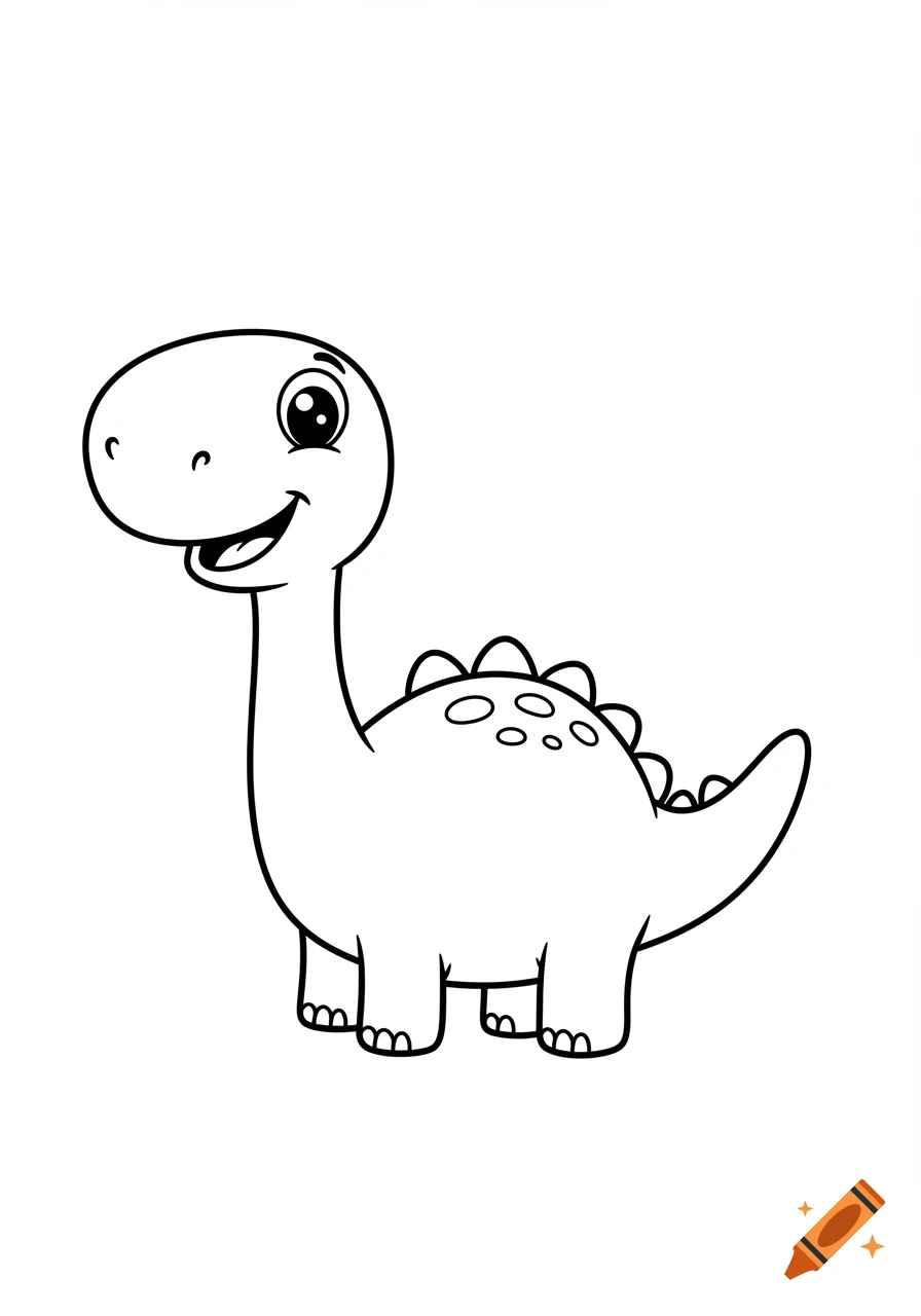 Dinosaur+cartoon+simple created on Craiyon