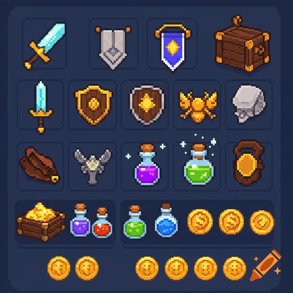 Ui Icons created on Craiyon